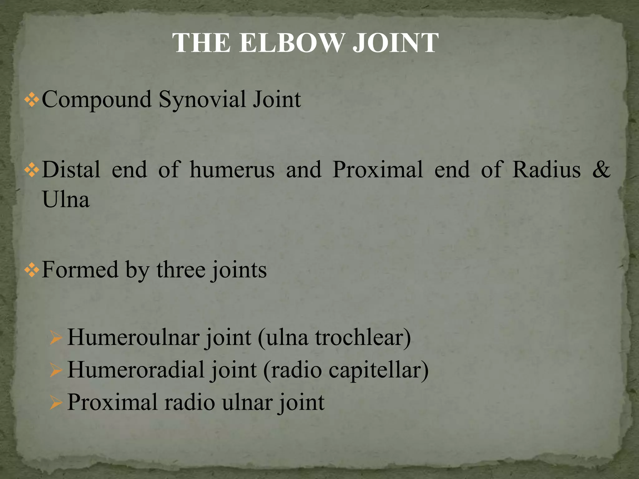 ELBOW JOINT X-RAY PROJECTIONS | PPTX