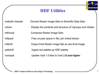HDF And HDF-EOS Tools | PPT