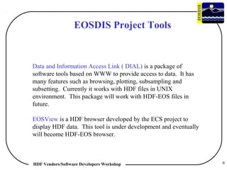 HDF And HDF-EOS Tools | PPT