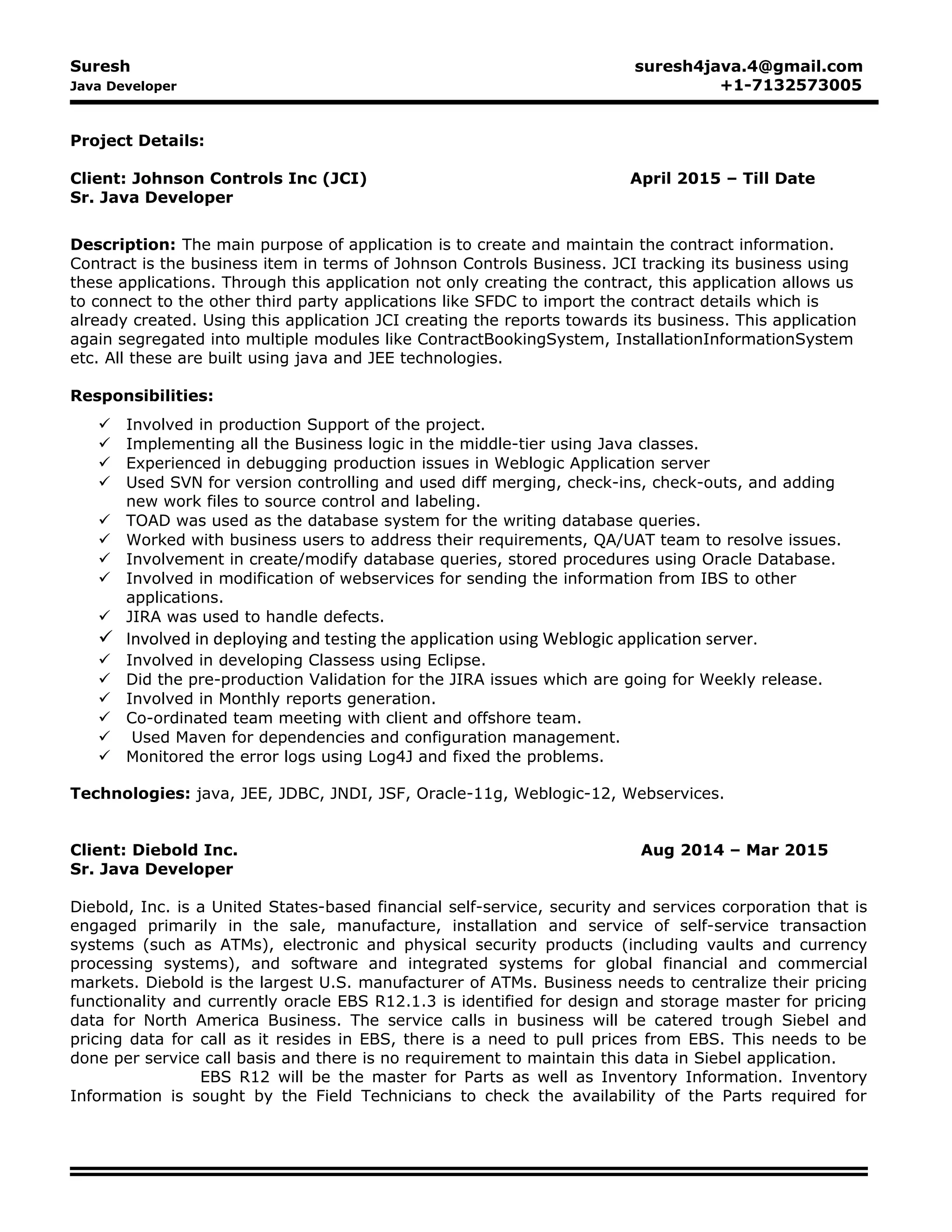 Suresh Resume | PDF