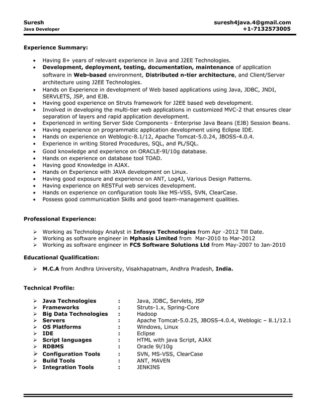 Suresh Resume | PDF
