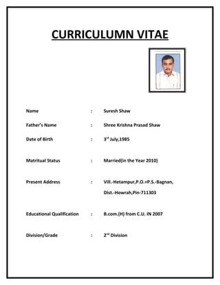 Suresh new cv | DOC | Careers