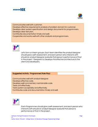 Software Testing Principles and Techniques | PDF