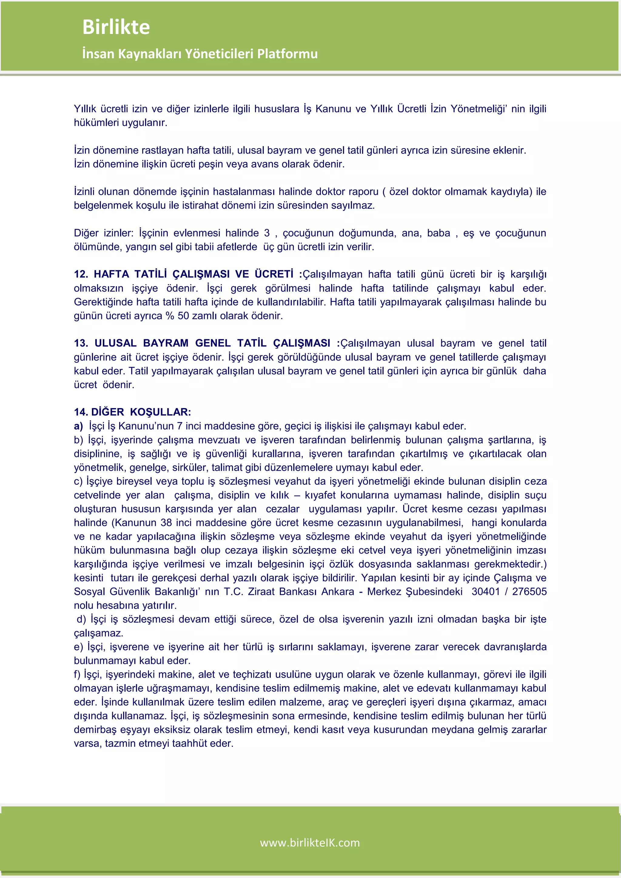 Suresi belirsiz kismi sureli is sozlesmesi ornegi | PDF