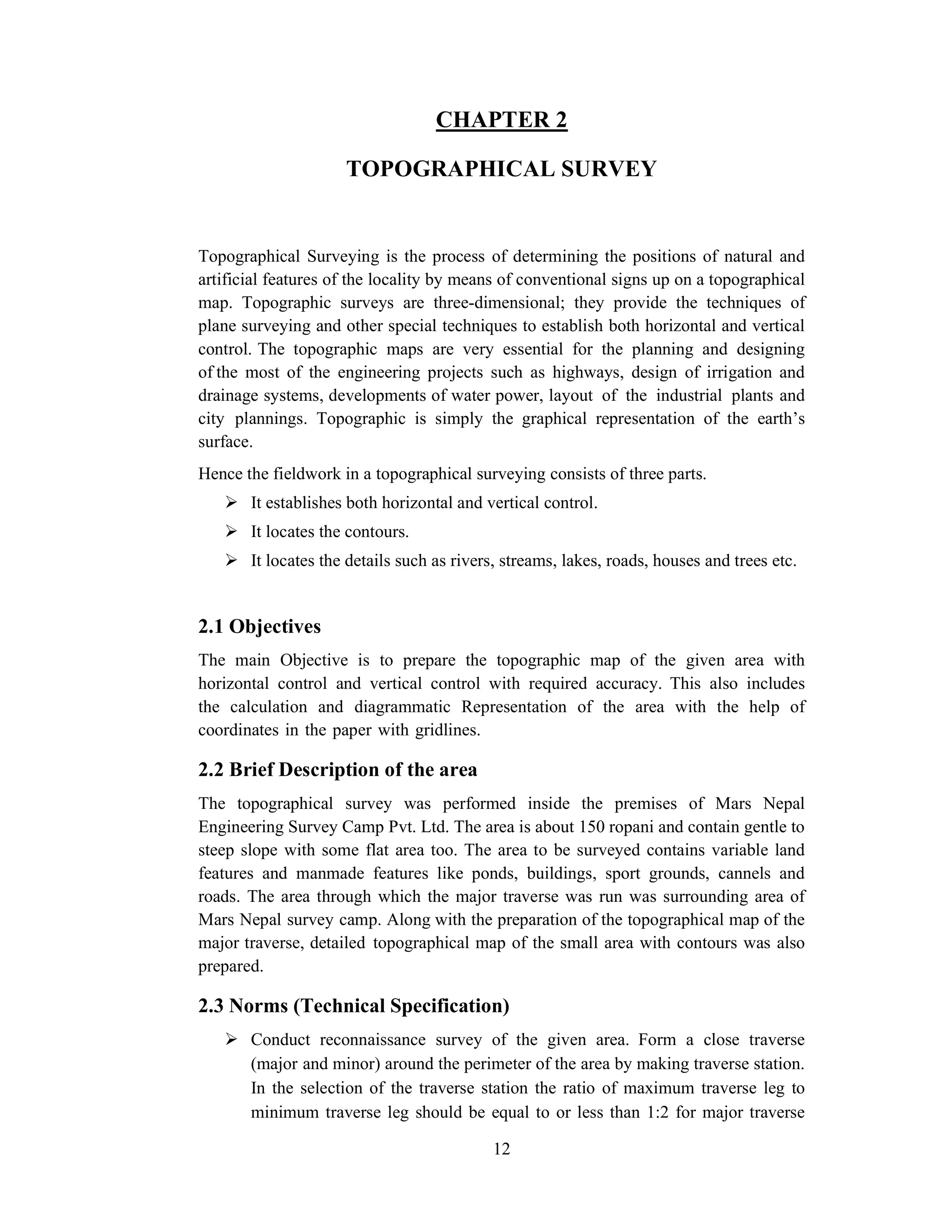 Survey Camp Report (Mars Nepal Engineering Survey Camp) | PDF