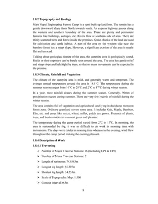 Survey Camp Report (Mars Nepal Engineering Survey Camp) | PDF