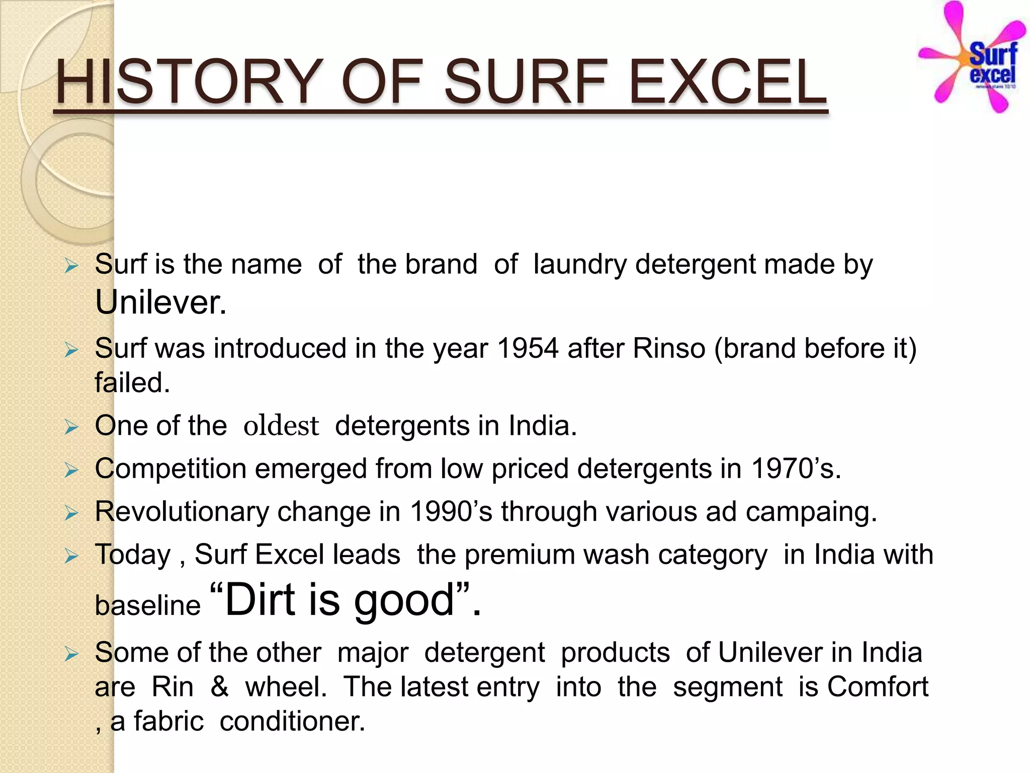 Surf excel-ppt | PPTX