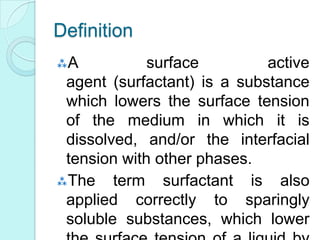 Surface active agent by 269 | PPTX