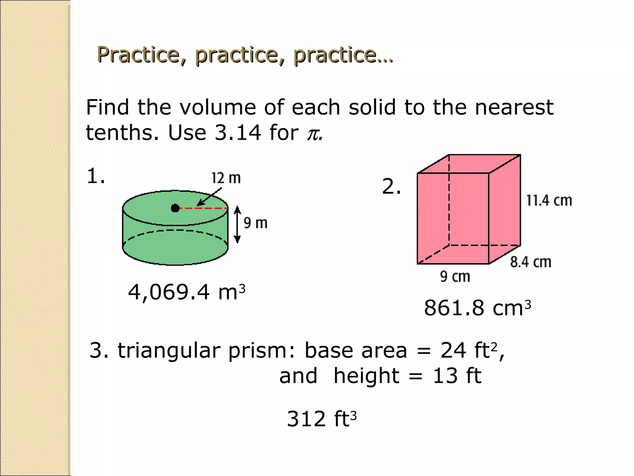 Surface Area and Volume | PPT