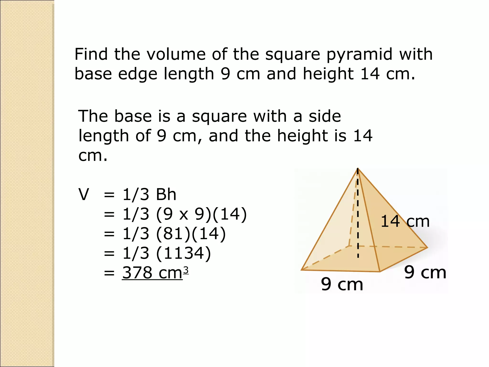 Surface Area and Volume | PPT