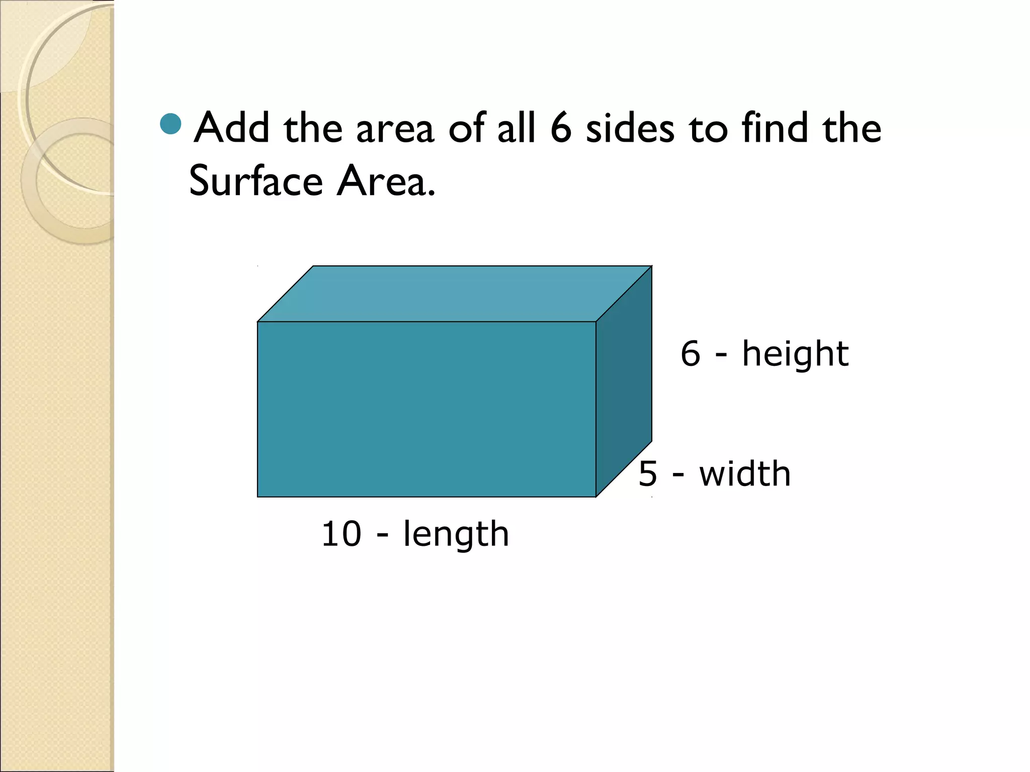 Surface Area and Volume | PPT