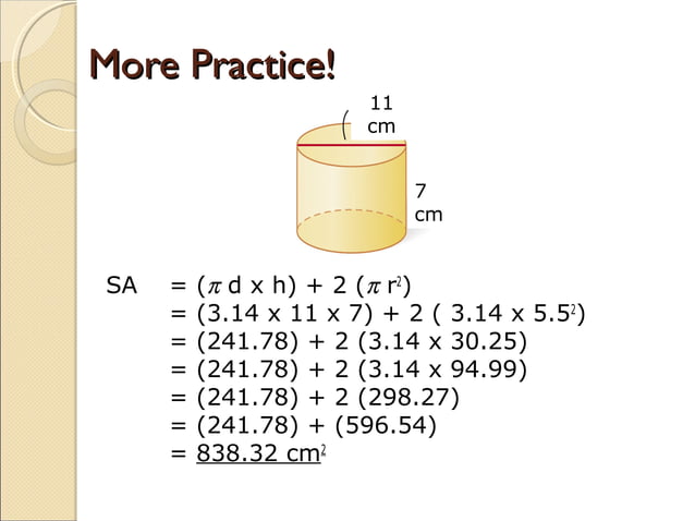 Surface Area and Volume | PPT