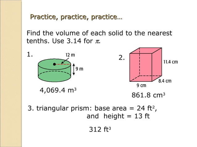 Surface Area and Volume | PPT