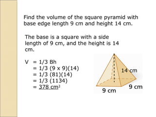 Surface Area and Volume | PPT