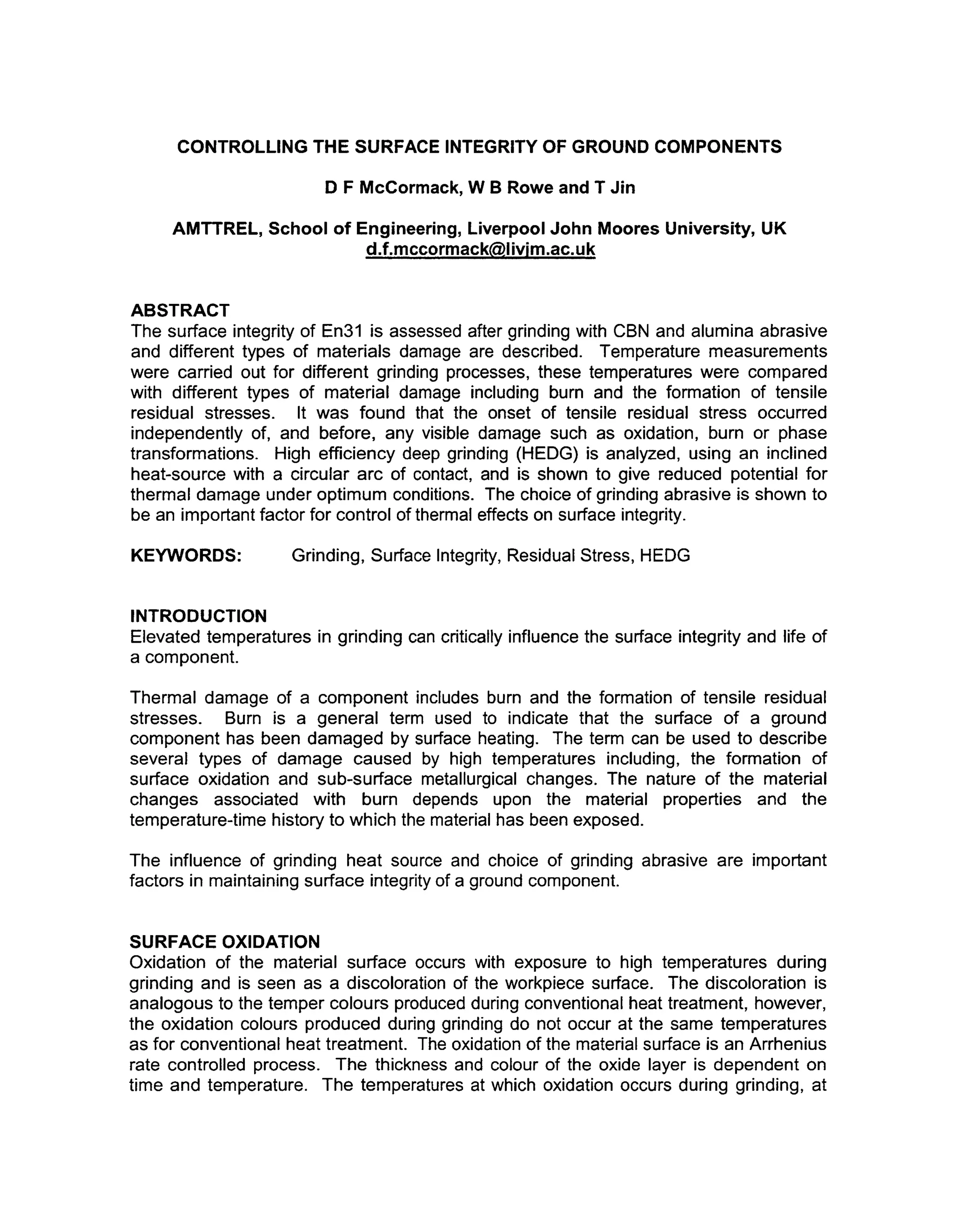 Surface integrity-of-ground-components | PDF