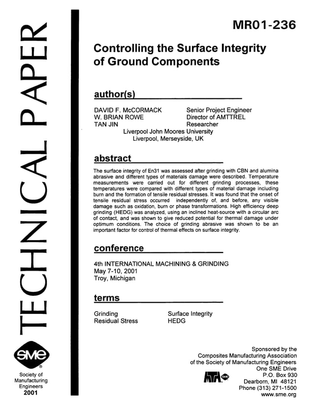 Surface integrity-of-ground-components | PDF