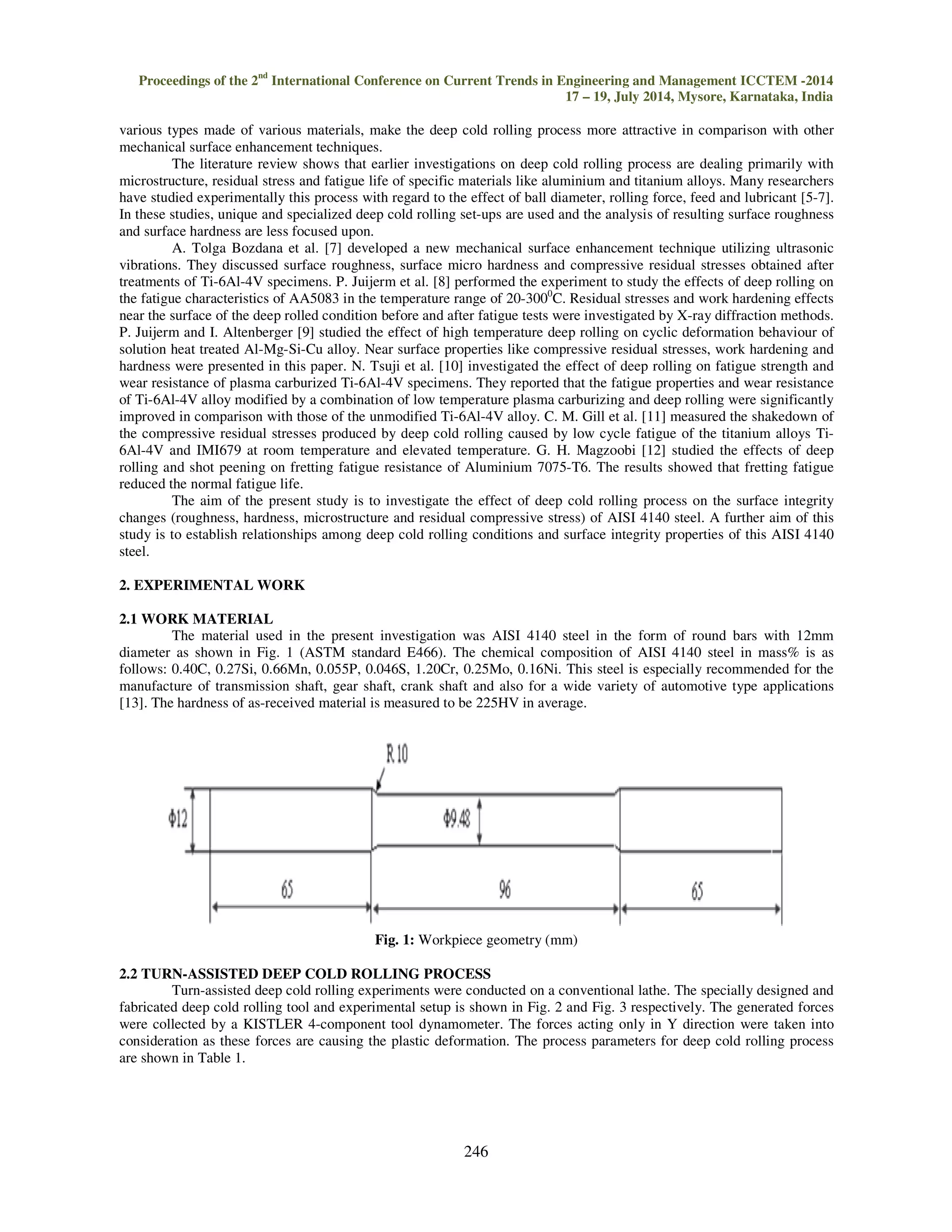 SURFACE LAYER ALTERATIONS IN AISI 4140 STEEL FROM TURN-ASSISTED DEEP ...