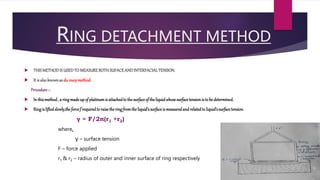 SURFACE AND INTERFACIAL PHENOMENON | PPTX