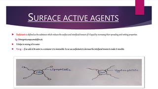 SURFACE AND INTERFACIAL PHENOMENON | PPTX