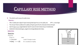 SURFACE AND INTERFACIAL PHENOMENON | PPT
