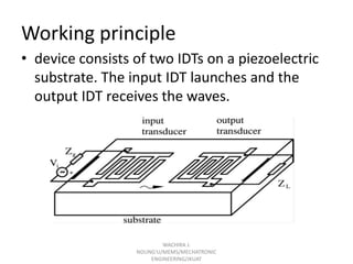 Surface acoustic waves | PPTX