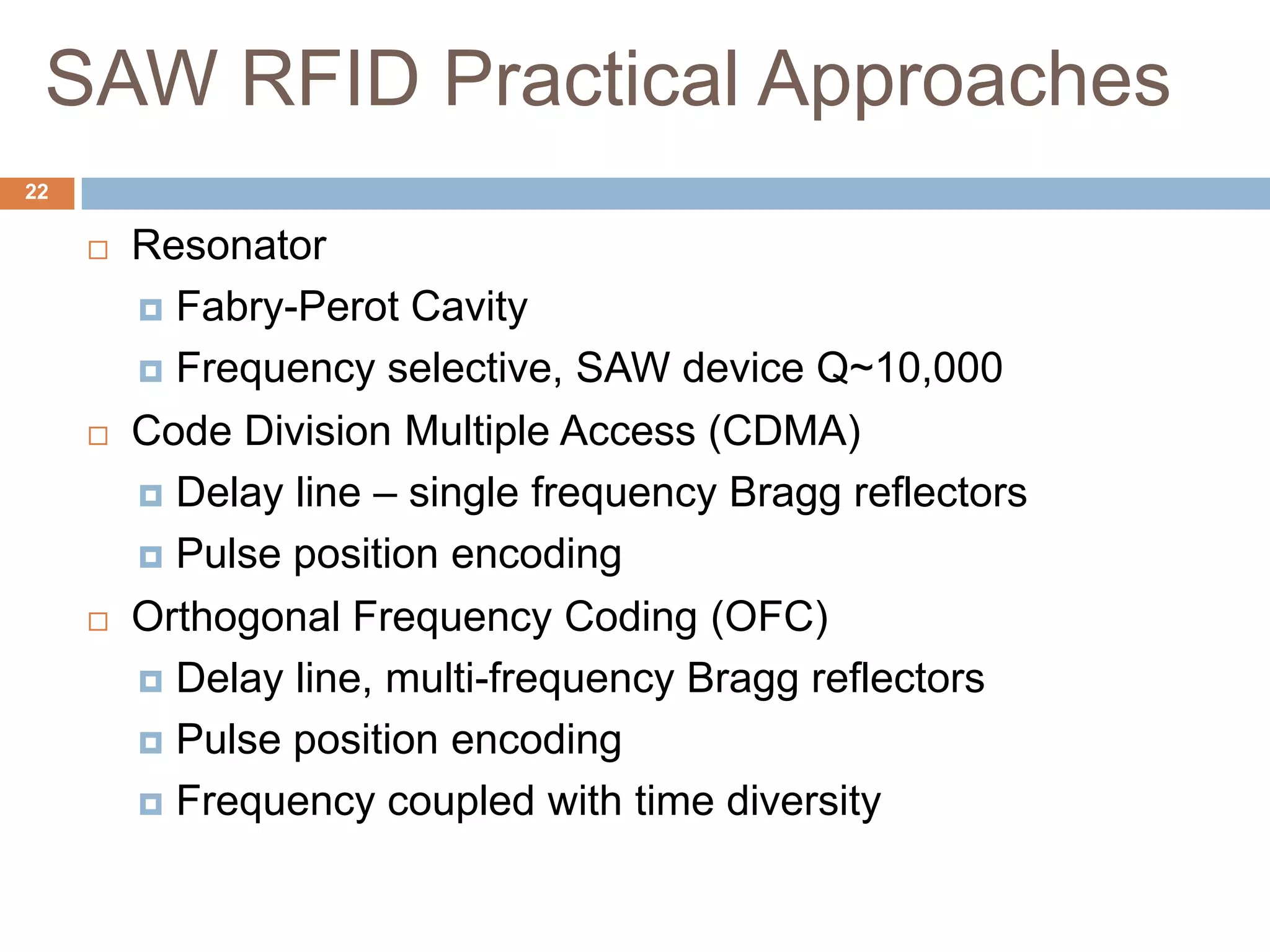 Surface acoustic wave (saw) based sensors | PPTX