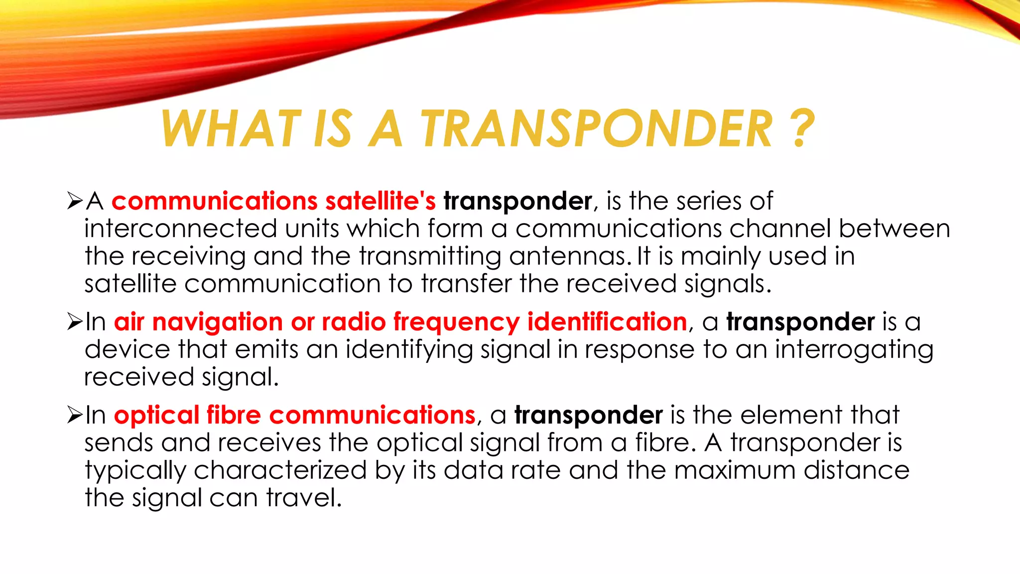 Surface acoustic wave (saw) radio transponders | PPTX
