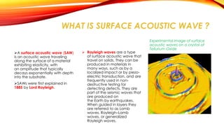 Surface acoustic wave (saw) radio transponders | PPTX