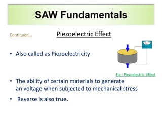 Surface acoustic wave technology | PPTX
