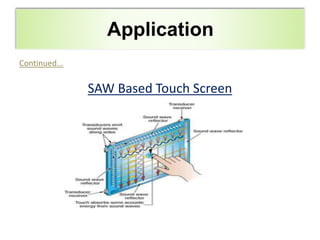 Surface acoustic wave technology | PPTX