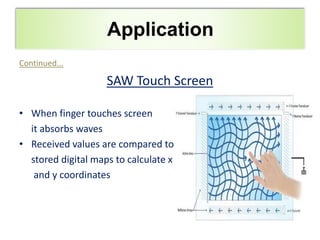 Surface acoustic wave technology | PPTX