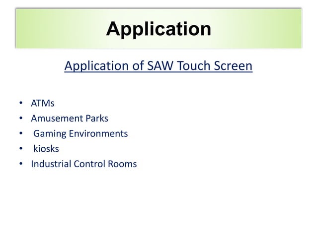 Surface acoustic wave technology | PPTX