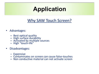 Surface acoustic wave technology | PPTX
