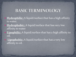 Surface active agents | PPTX
