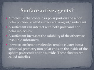 Surface active agents | PPTX