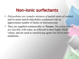 Surface active agents | PPT