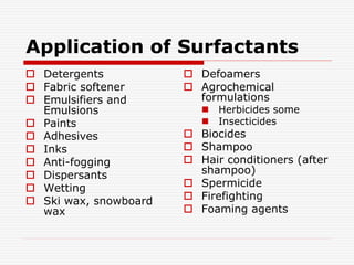 Surface active agents | PPT