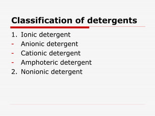 Surface active agents | PPT