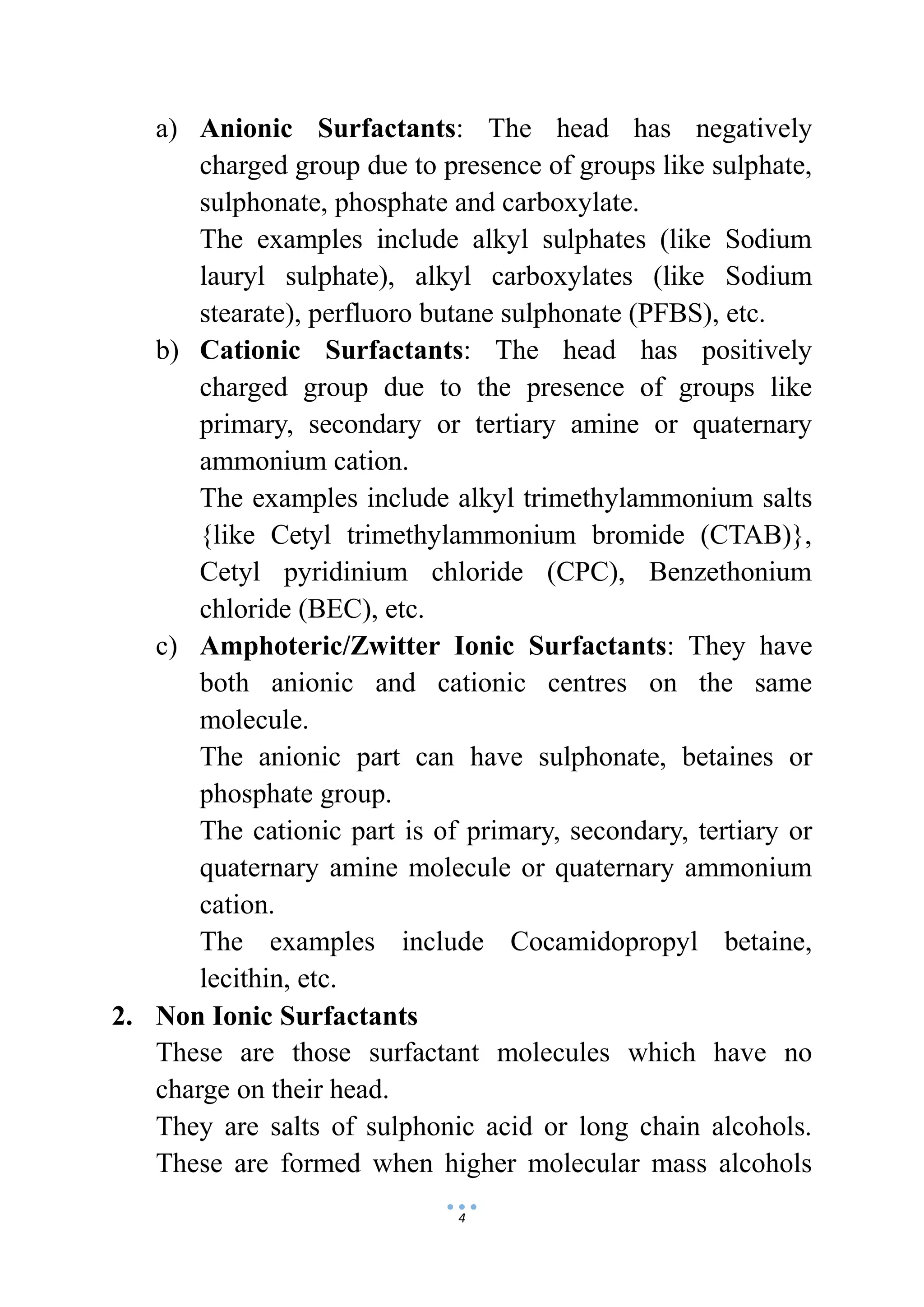 Surface active agents | PDF