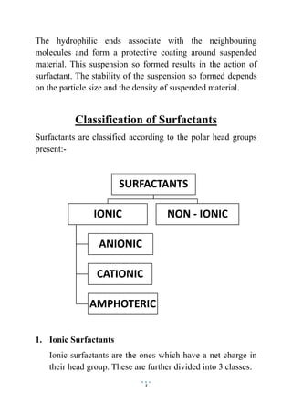 Surface active agents | PDF