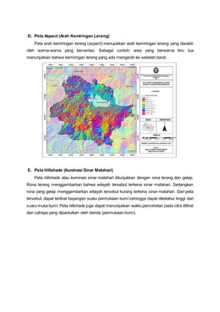 Spatial Analyst dalam Sistem Informasi Geografis: Surface Analyst | DOCX