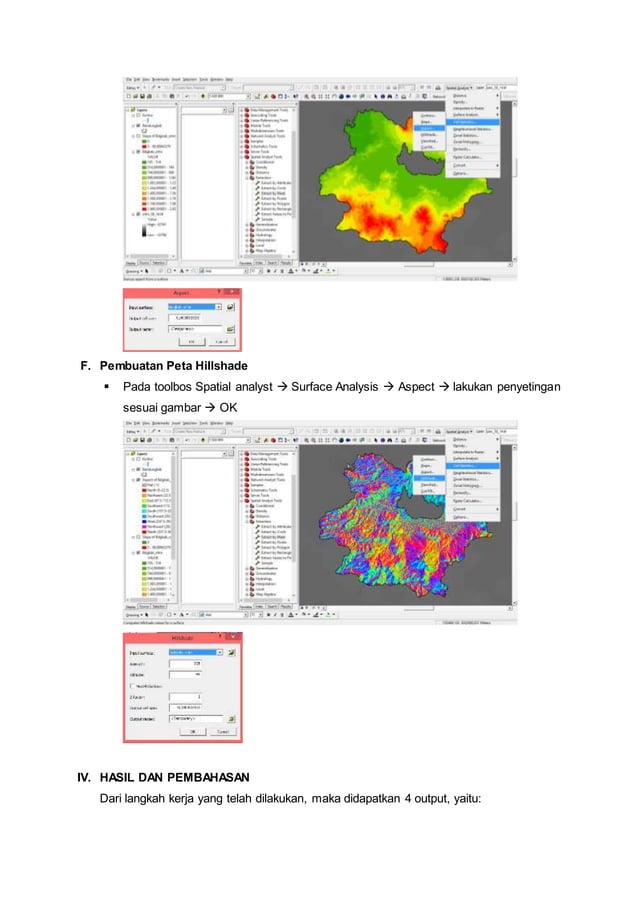 Spatial Analyst dalam Sistem Informasi Geografis: Surface Analyst | DOCX