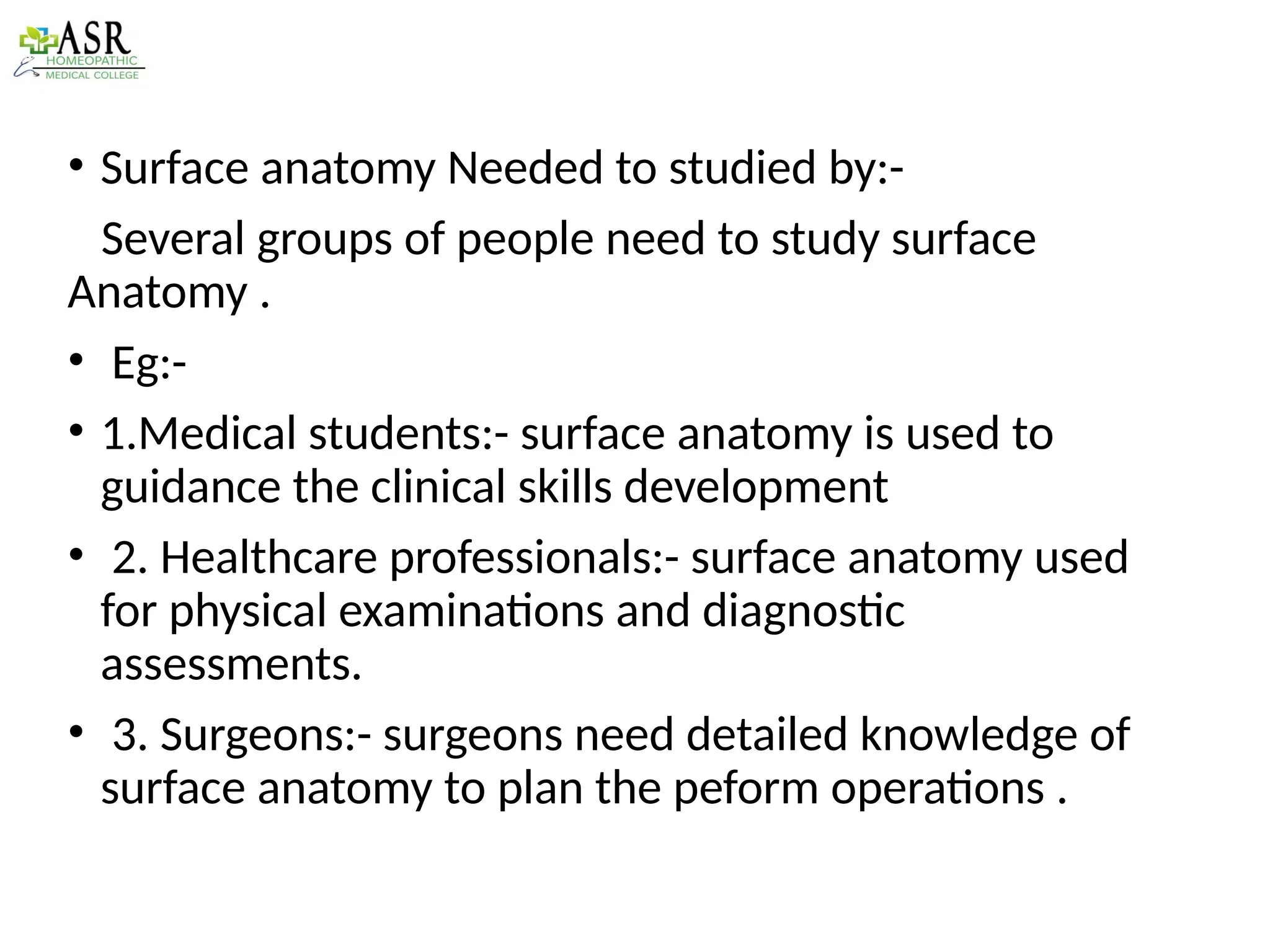 COMPREHENSIVE GUIDE TO SURFACE ANATOMY | PPTX