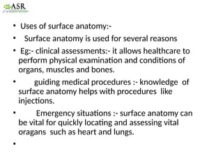 COMPREHENSIVE GUIDE TO SURFACE ANATOMY | PPTX