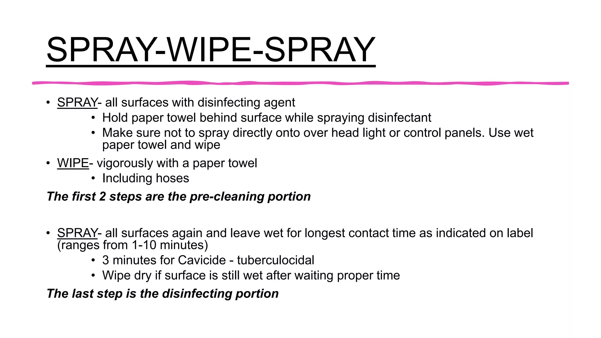 Surface and Equipment Asepsis | PPTX