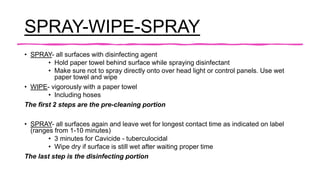Surface and Equipment Asepsis | PPTX