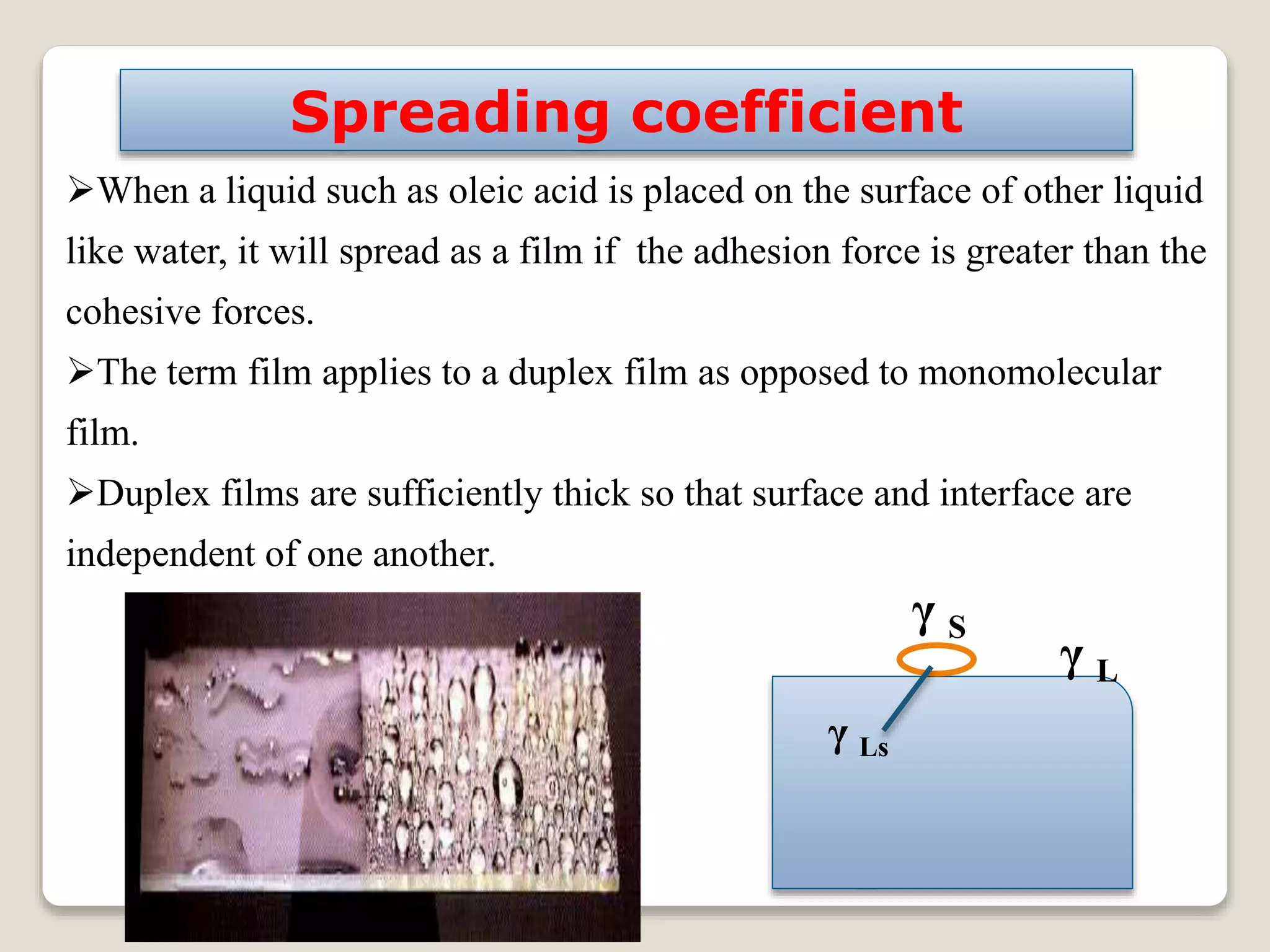 Surface and interfacial phenomena | PPTX