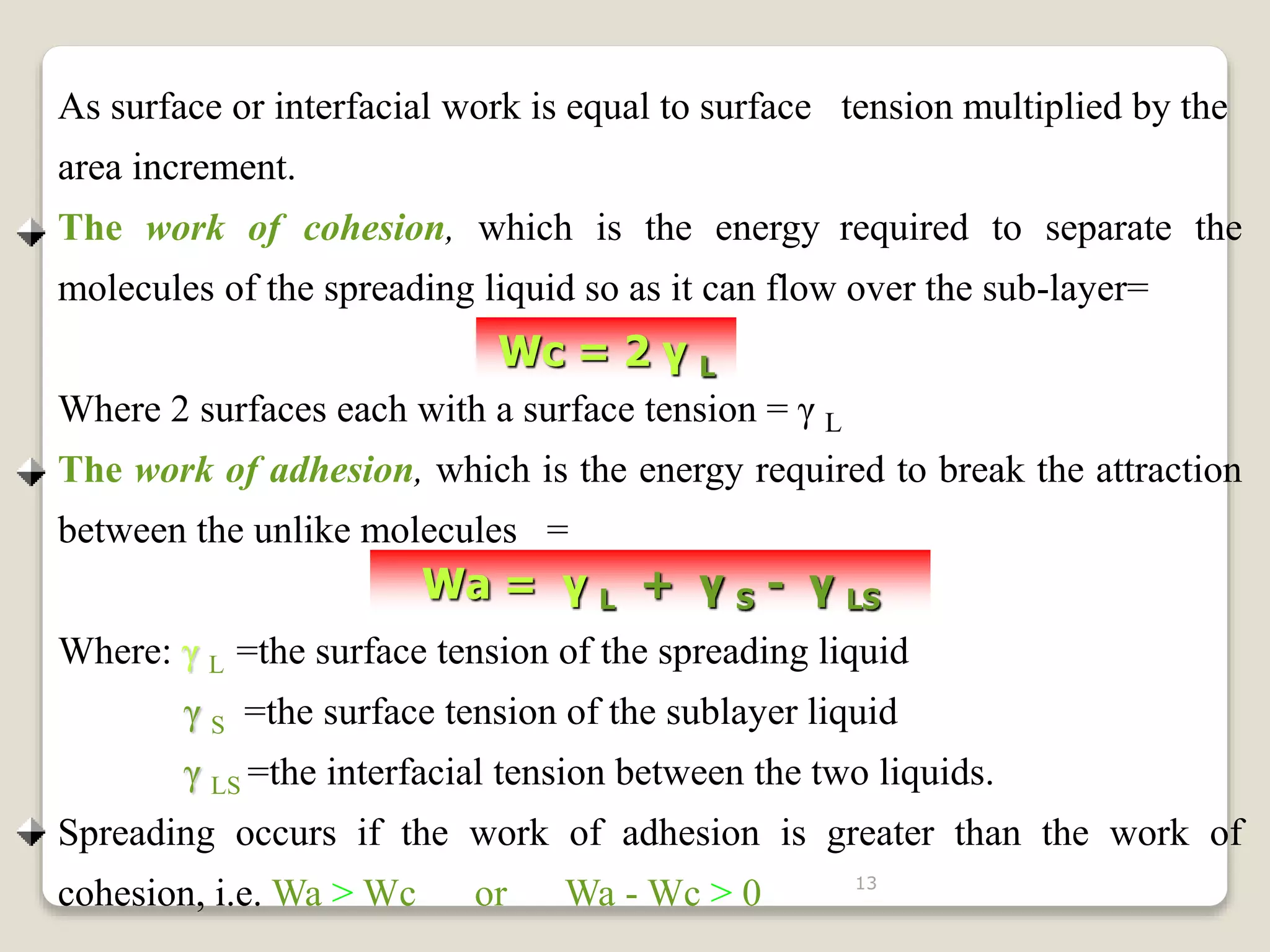 Surface and interfacial phenomena | PPTX