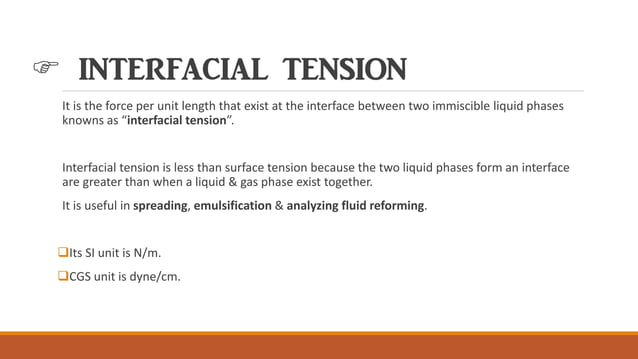 Surface and interfacial phenomenon | PDF