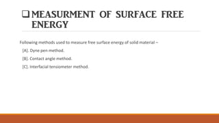 Surface and interfacial phenomenon | PDF